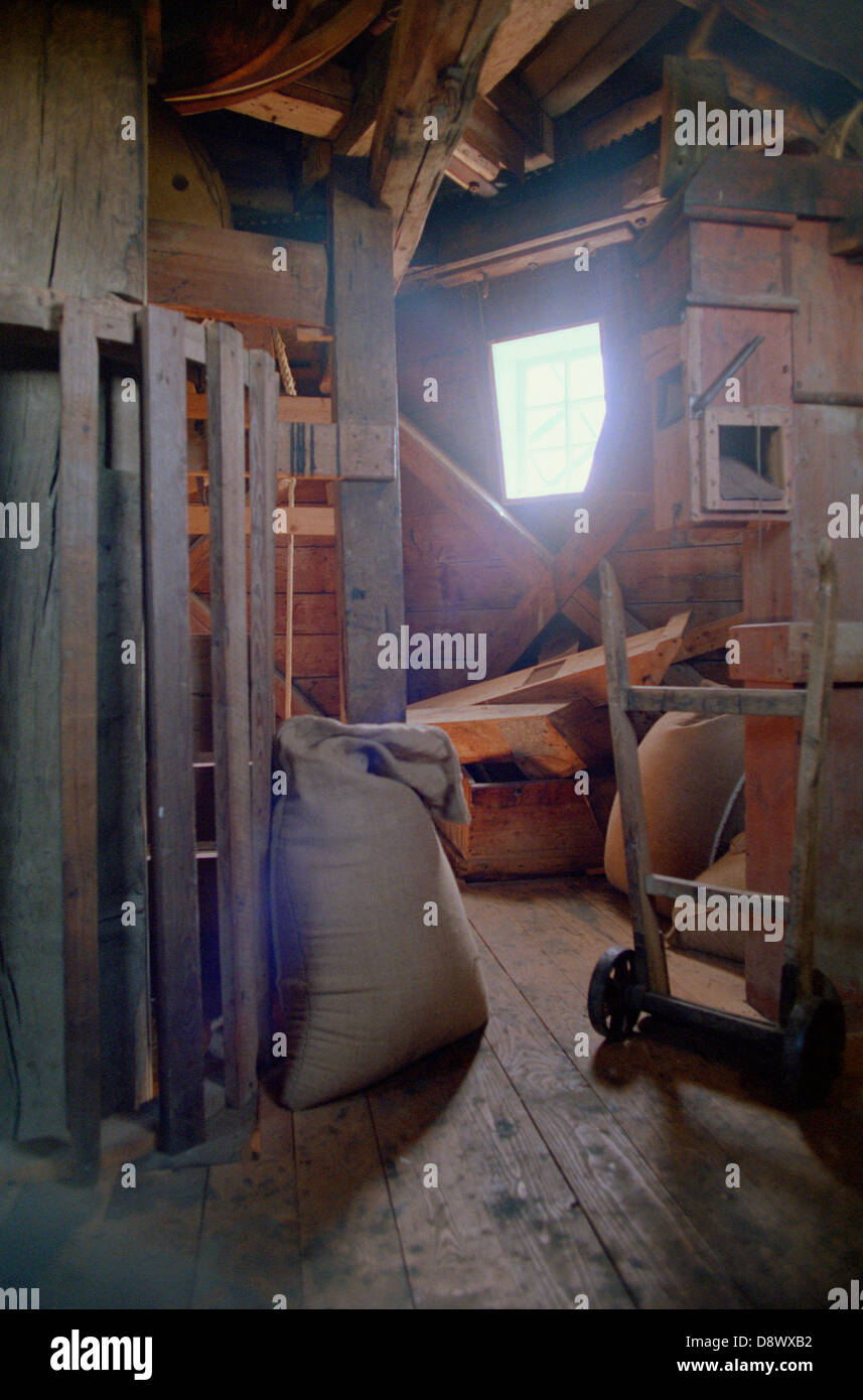 Interior from a Flour Mill Stock Photo - Alamy
