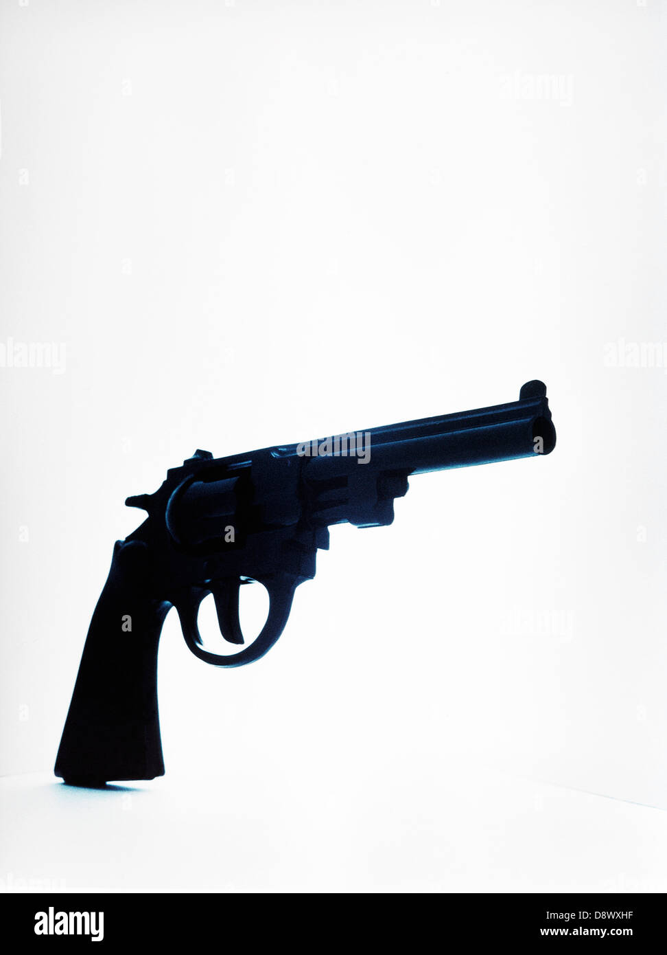 A gun on a white background Stock Photo - Alamy