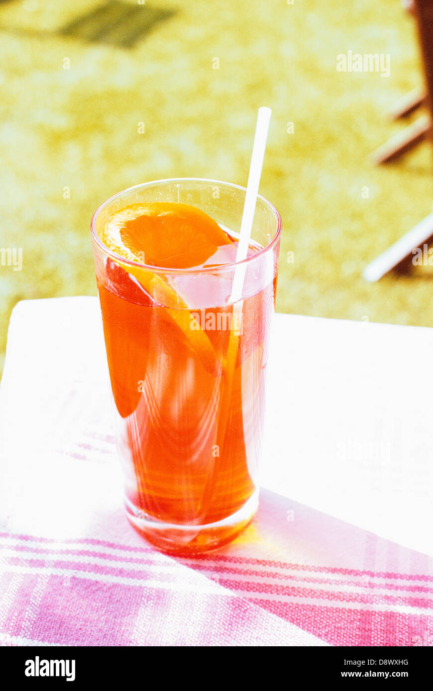 Beverage in a glass Stock Photo - Alamy