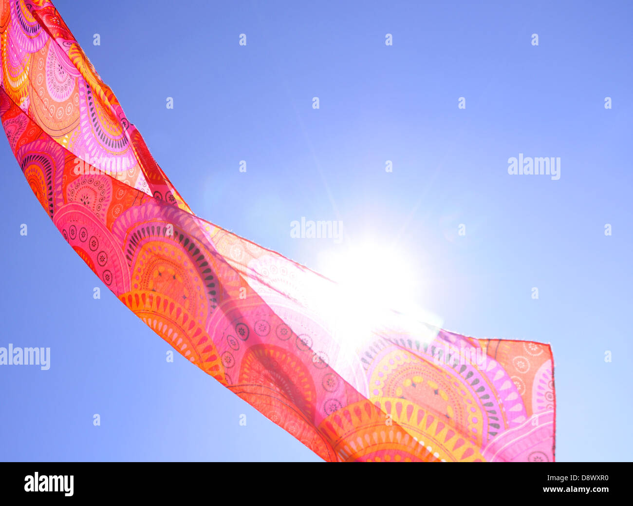 Scarf flying in the air Stock Photo - Alamy