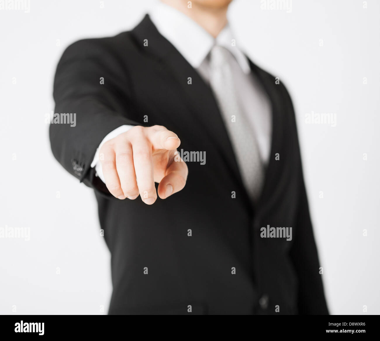 man pointing his finger at you Stock Photo - Alamy