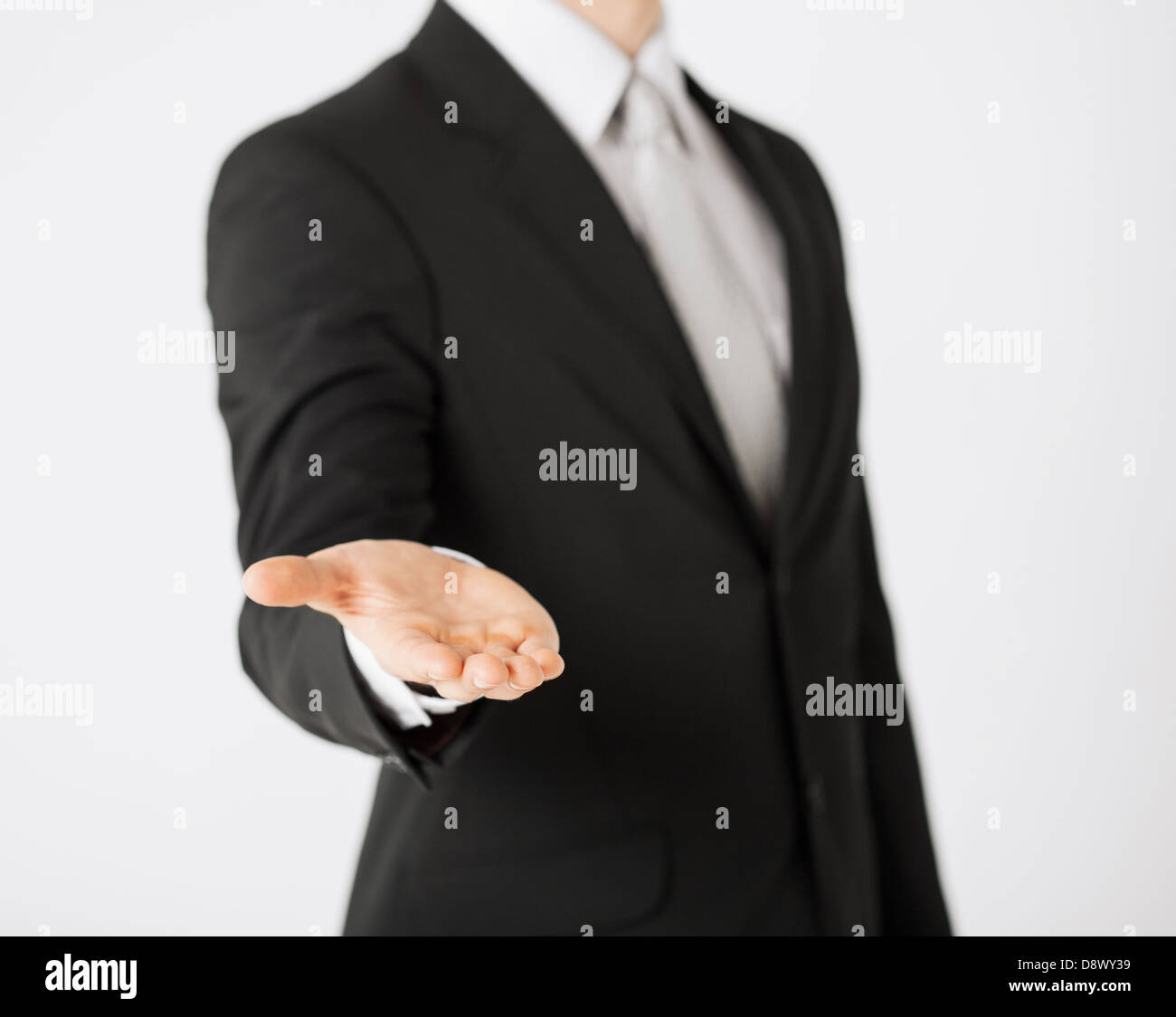 mans hand showing something Stock Photo - Alamy
