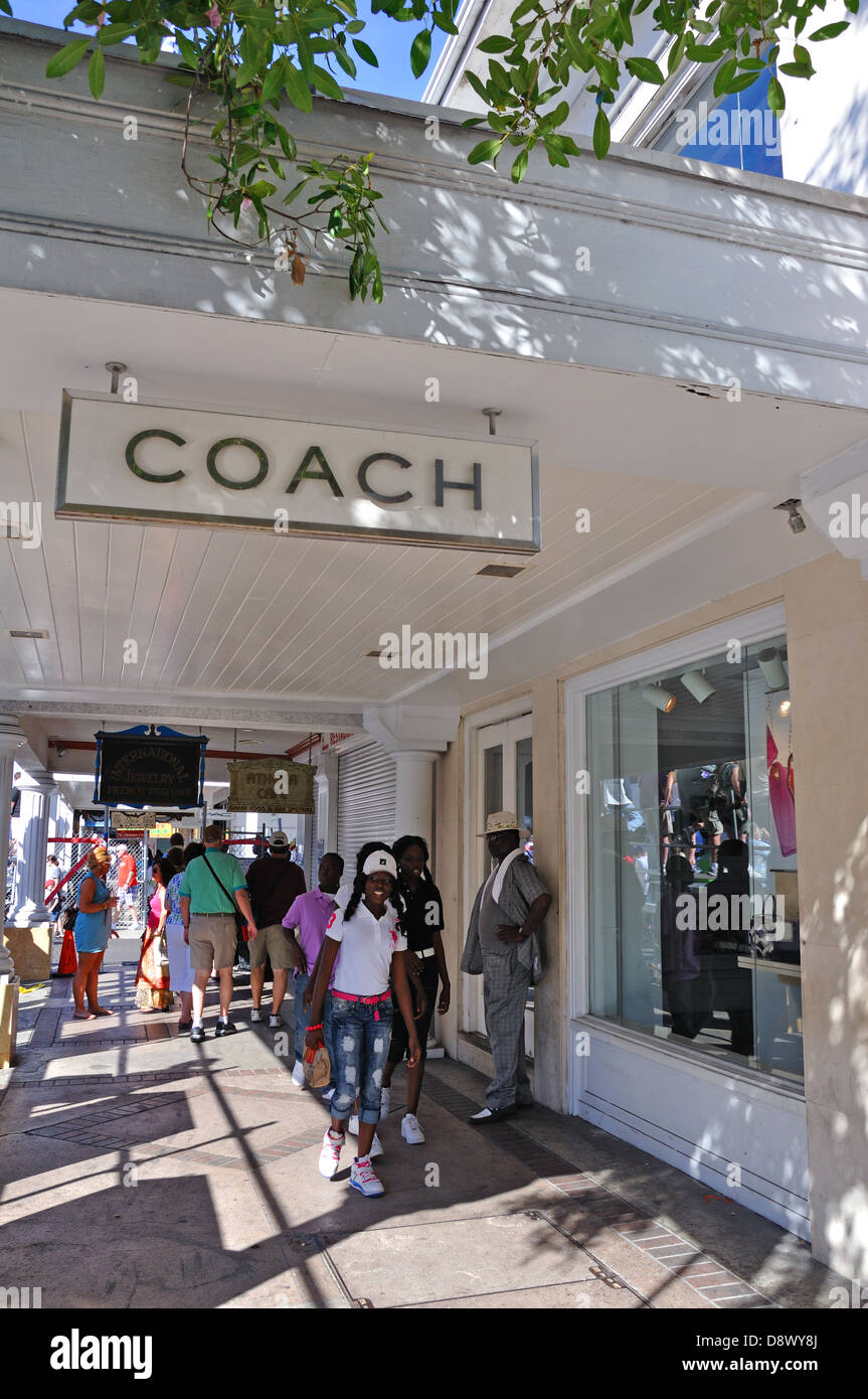 Coach store in Nassau, Bahamas Stock Photo - Alamy