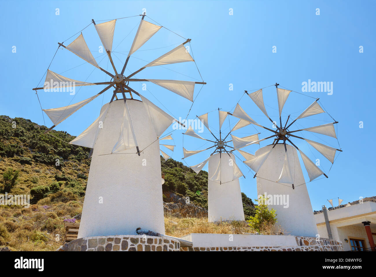 Crete wind mill hi-res stock photography and images - Alamy