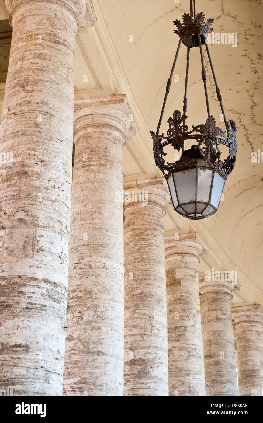 Columns & Lantern Stock Photo - Alamy