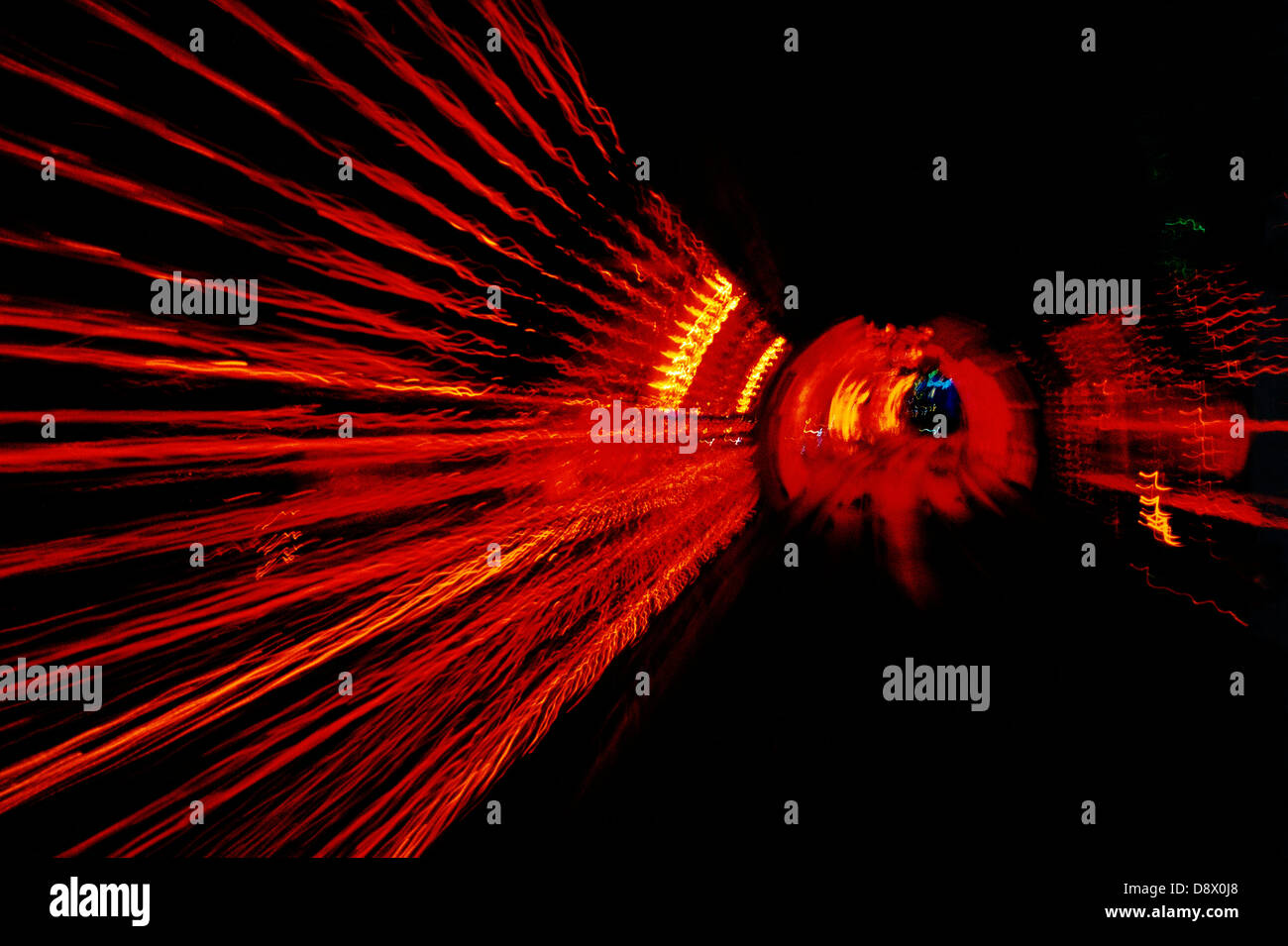 Red light in a tunnel Stock Photo - Alamy