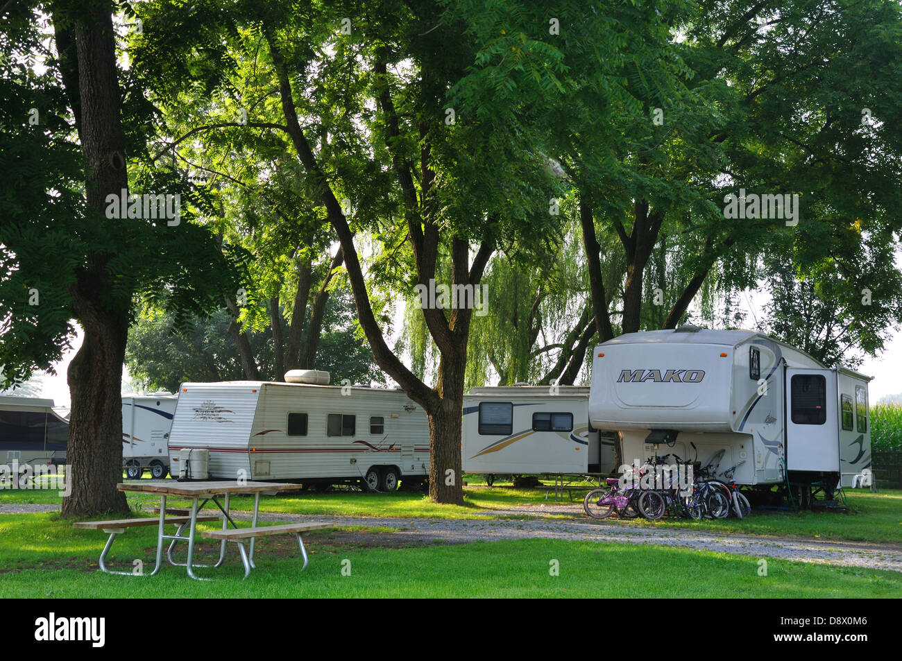 RV park in Amish Country, Pennsylvania, USA Stock Photo - Alamy
