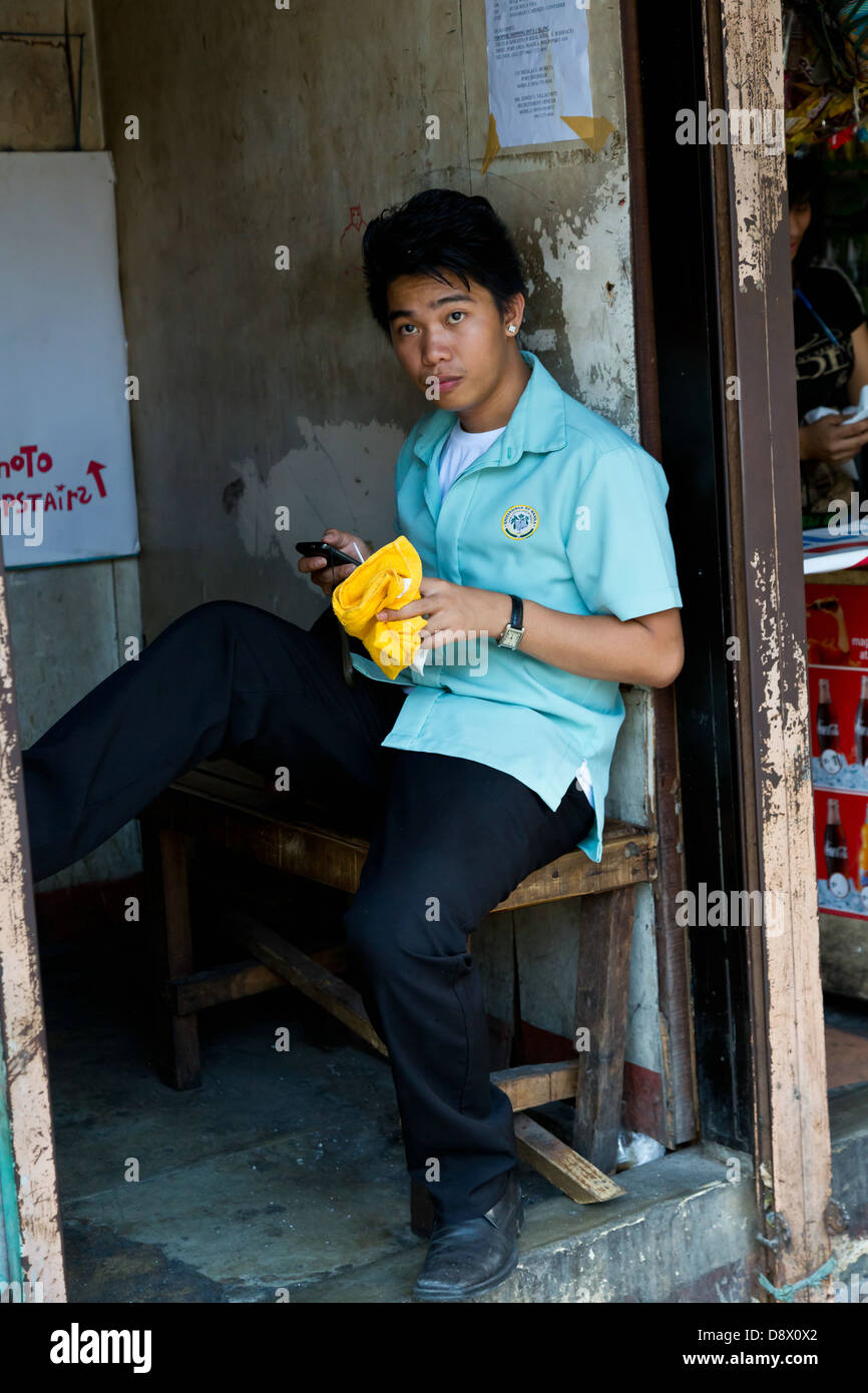 Man in the Streets of Manila, Philippines Stock Photo - Alamy
