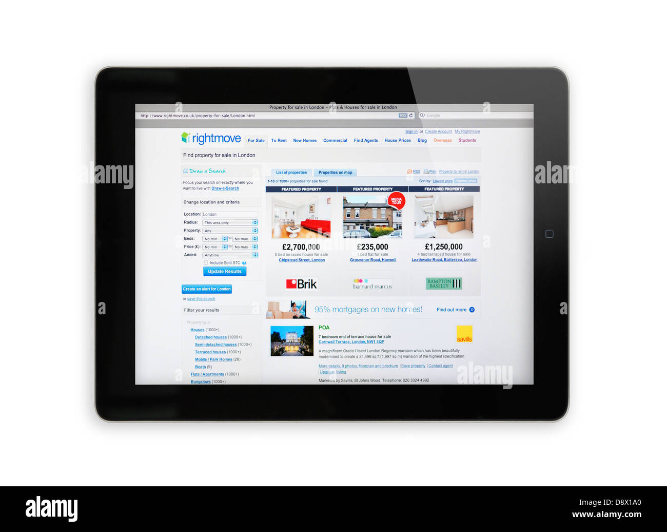 Property searching Cut Out Stock Images & Pictures - Alamy