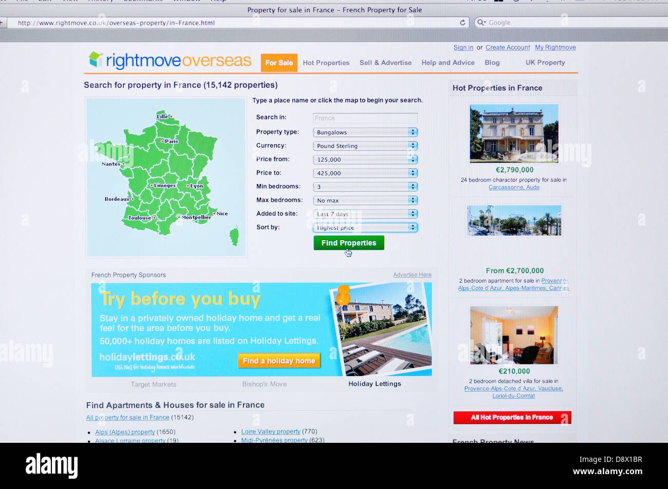 Rightmove Properties High Resolution Stock Photography and Images - Alamy