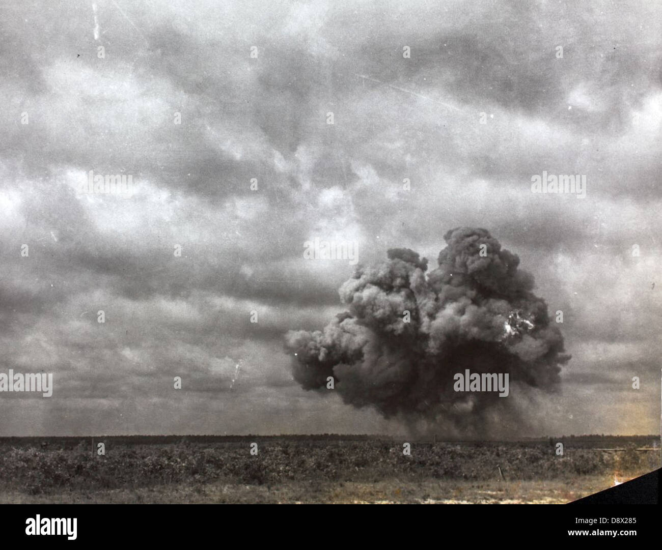 A bomb cloud is a distinctive mushroom-shaped cloud formed by the ...