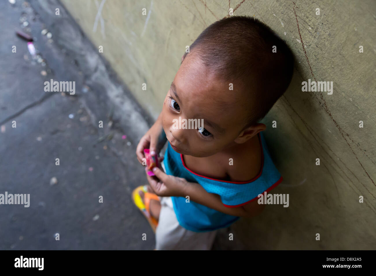 Little Boy in Manila, Philippines Stock Photo - Alamy