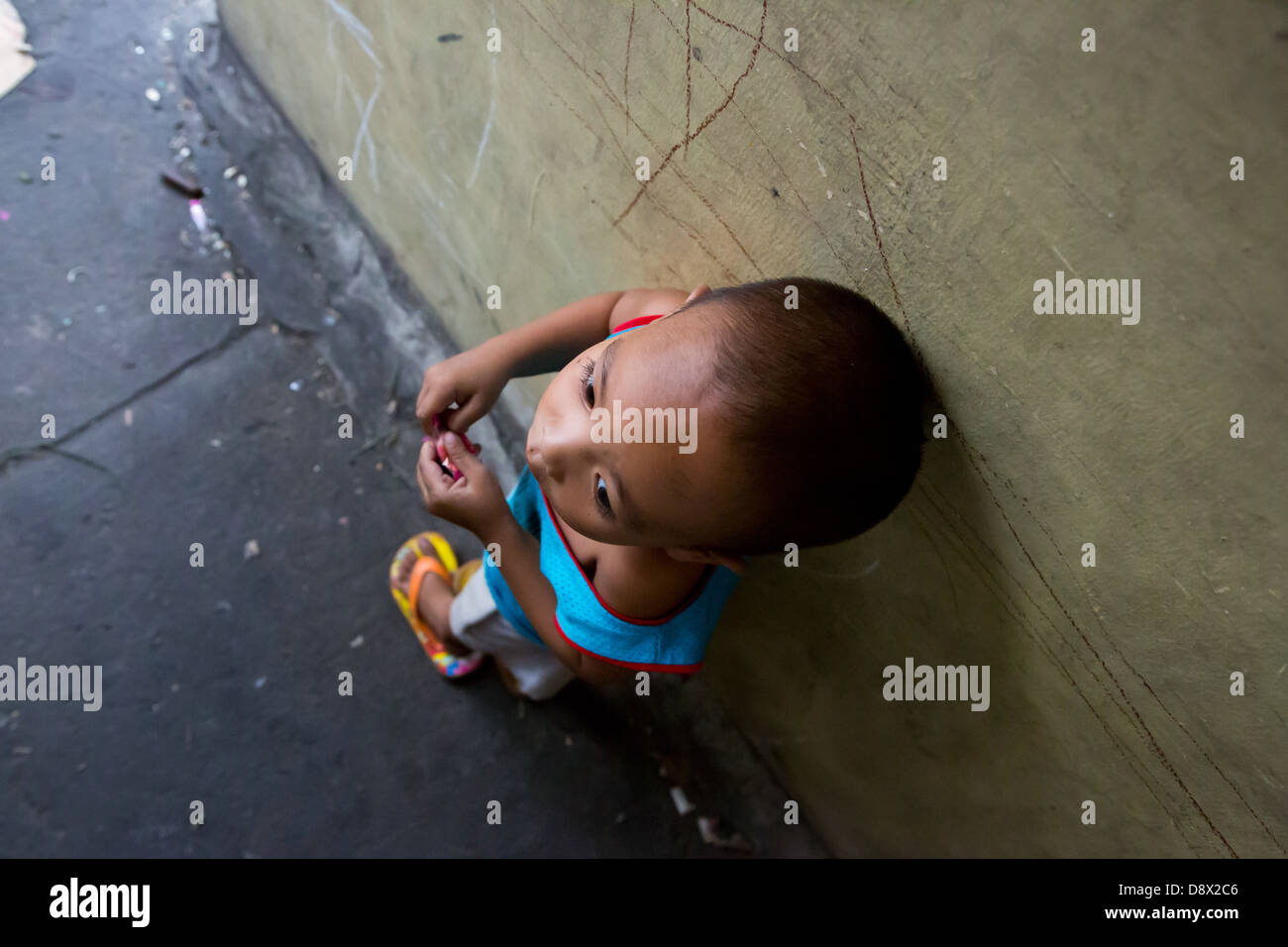 Little Boy in Manila, Philippines Stock Photo - Alamy