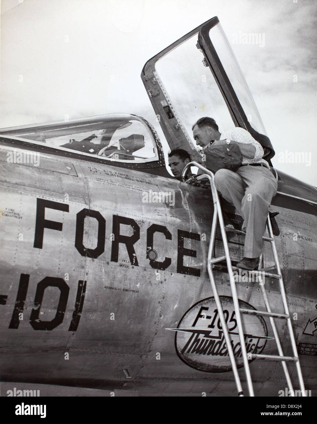 This photograph features Lin Hendrix alongside an associate, standing ...