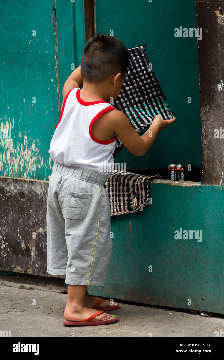 Little Boy in Manila, Philippines Stock Photo - Alamy