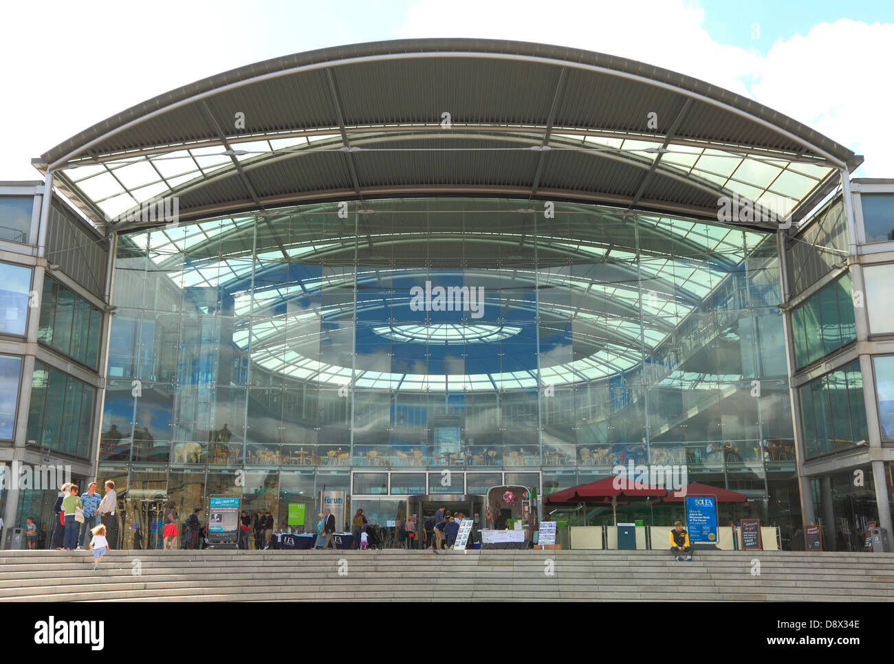 Norwich, The Forum Library, Millennium Plain, Norfolk England UK Stock ...