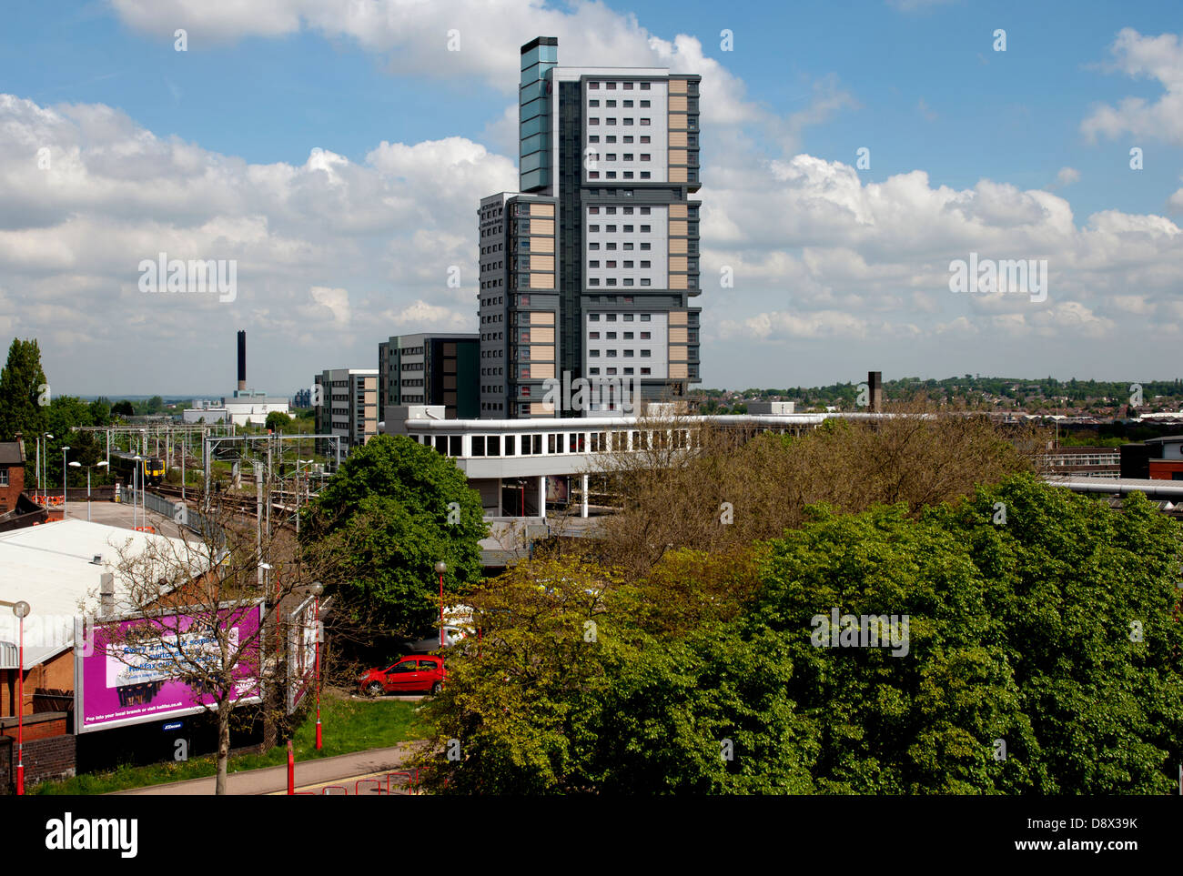 View including Victoria Hall student accommodation, Wolverhampton, West ...
