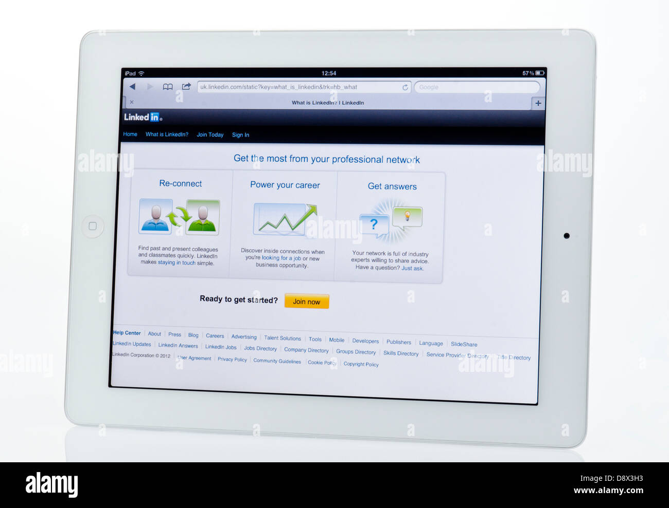 Linkedin website on computer hi-res stock photography and images - Alamy