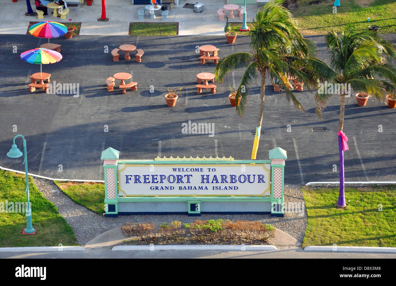 Port at Freeport, Bahamas Stock Photo - Alamy
