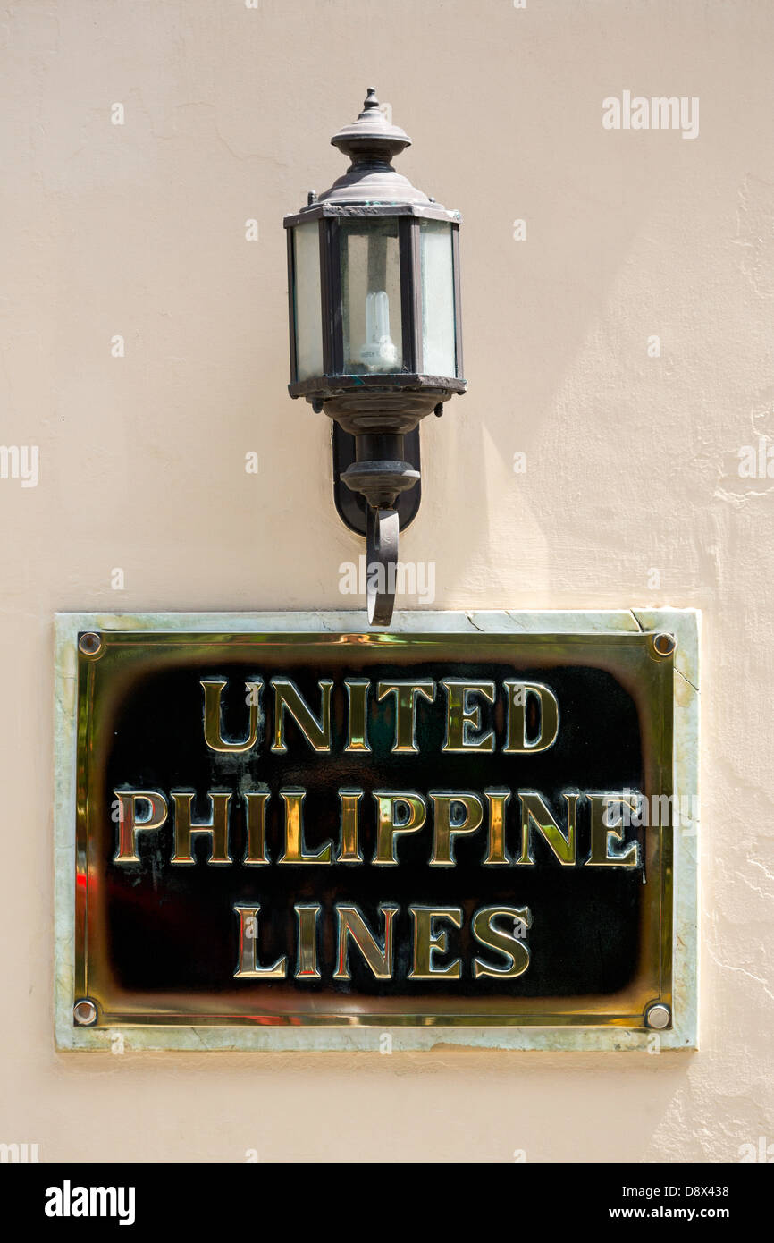 Advertising Sign in Makati City in metro Manila, Philippines Stock ...