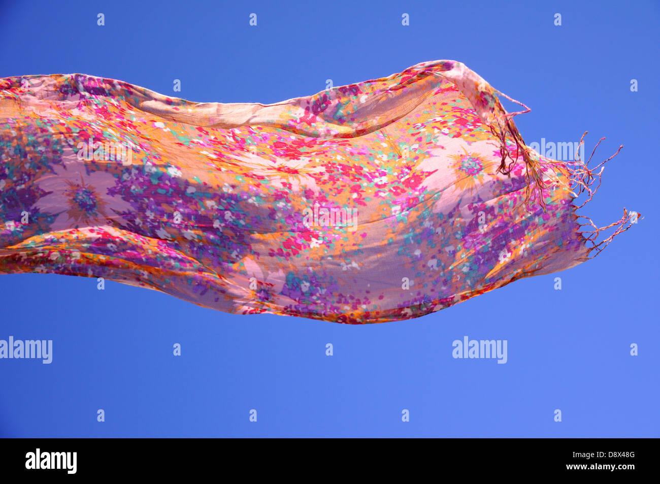 Scarf flying in the air Stock Photo - Alamy