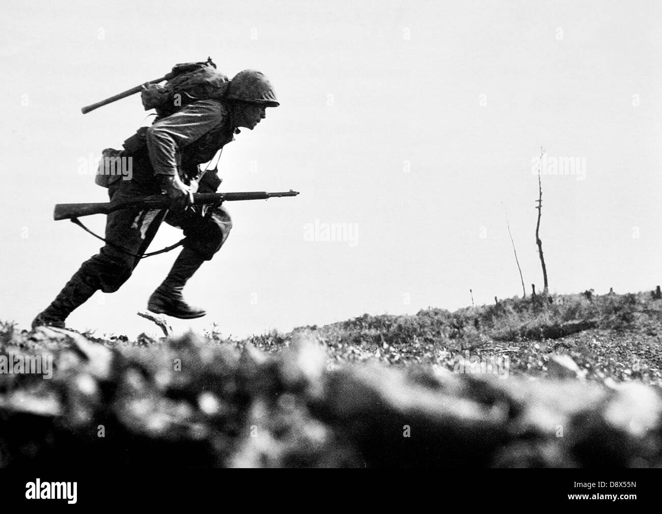Okinawa, US marine - WWI photo (1910's Stock Photo - Alamy