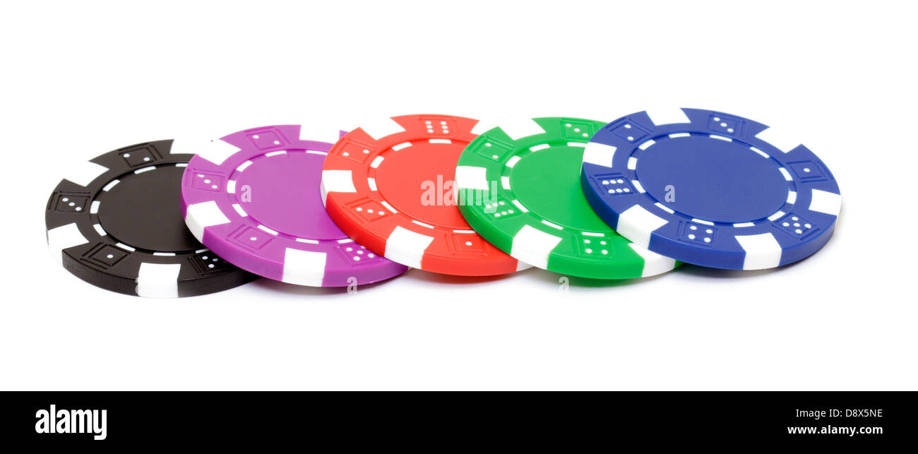White poker chip on hi-res stock photography and images - Alamy