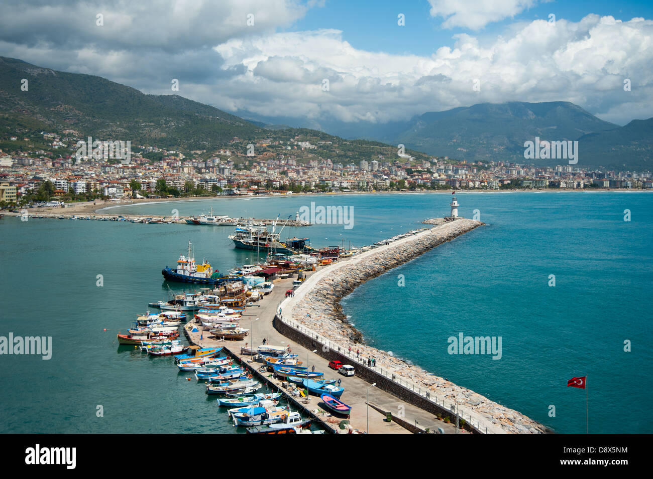 harbor view Alanya Turkey Stock Photo - Alamy