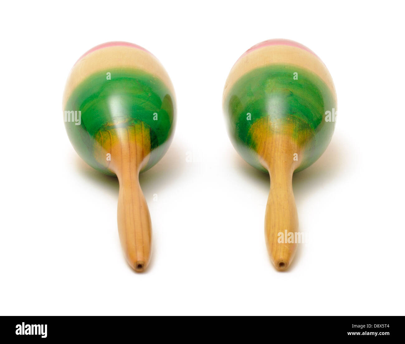 Maracas isolated on white background Stock Photo - Alamy