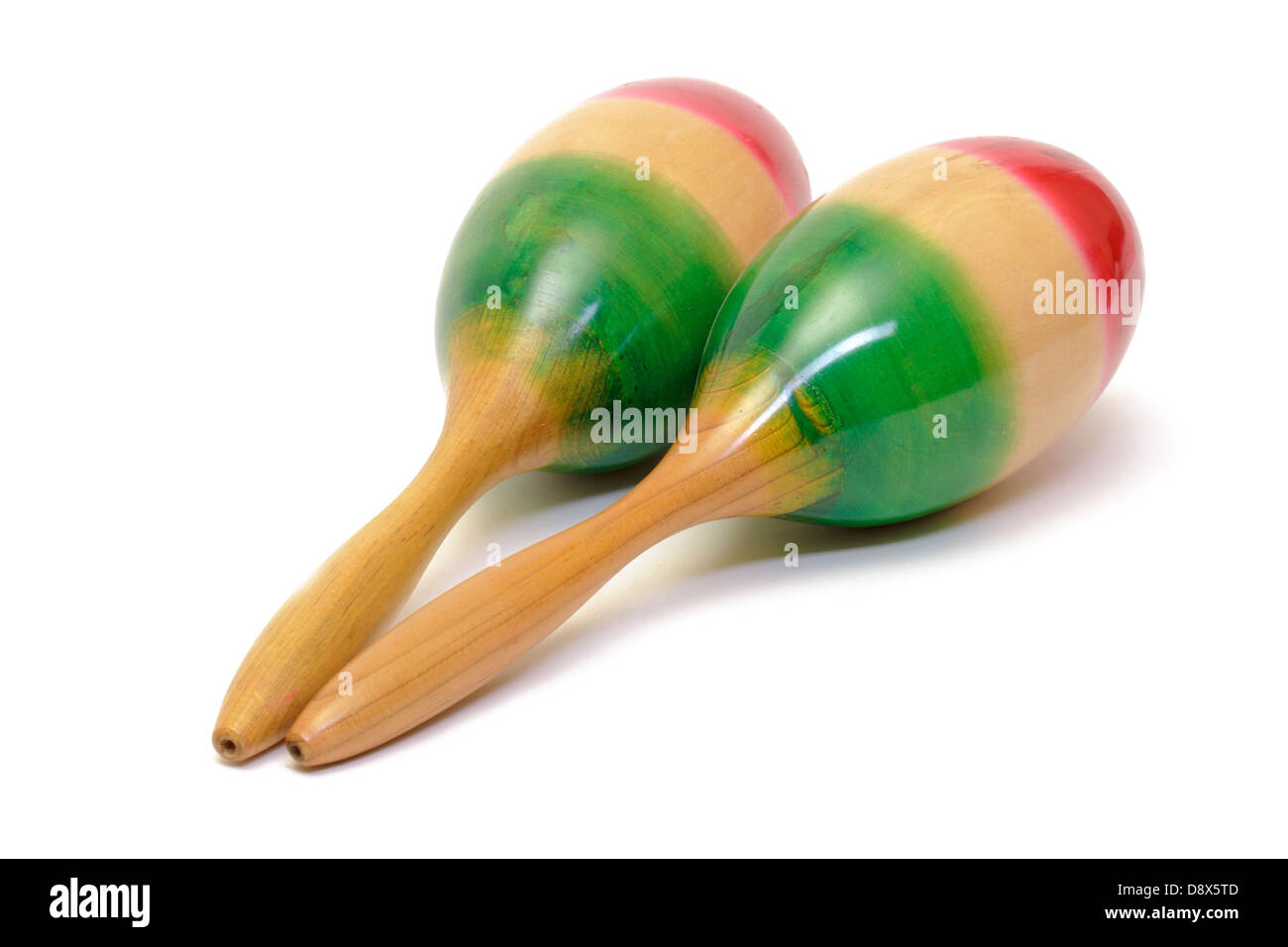 Maracas isolated on white background Stock Photo - Alamy