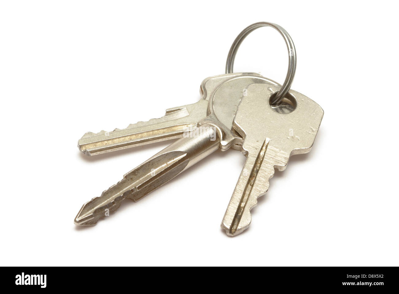 Bunch of keys isolated on white Stock Photo - Alamy
