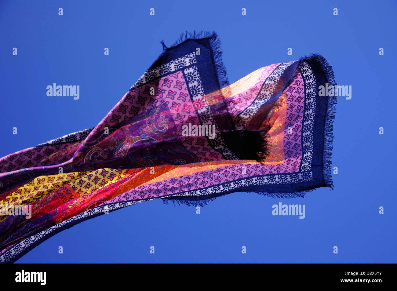 Scarf flying in the air Stock Photo - Alamy