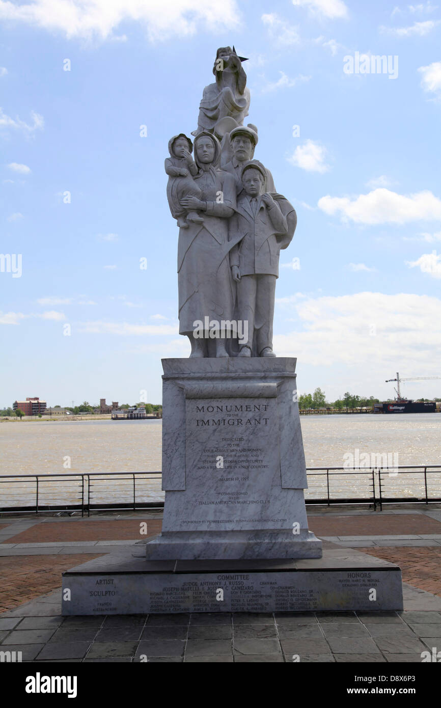 Statue to the Immigrant for the courageous men and women who left her ...