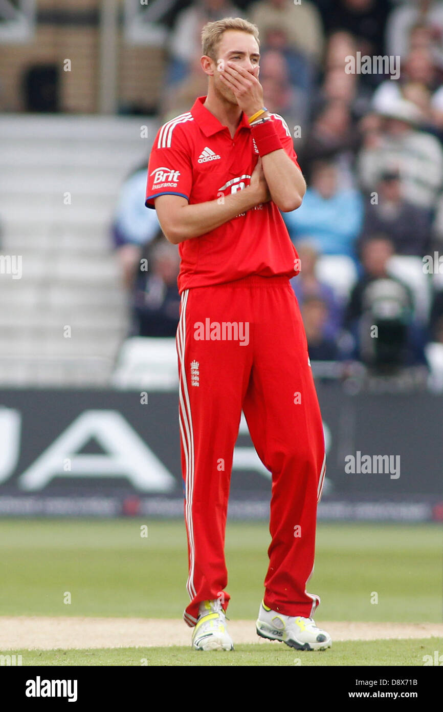NOTTINGHAM, ENGLAND - Jun 05: England's Stuart Broad during the 3rd Nat ...
