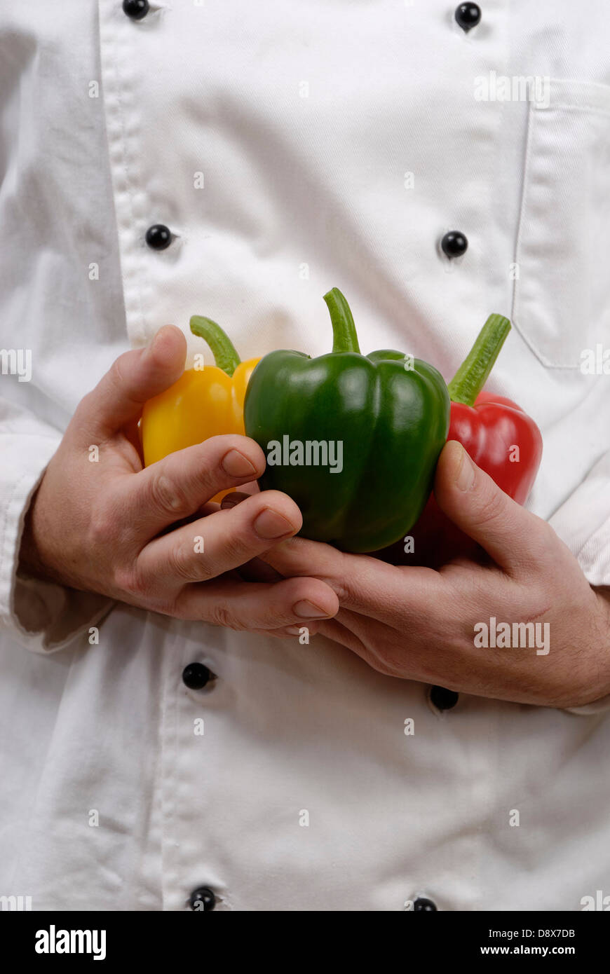 Chef hand holding vegetables hi-res stock photography and images - Alamy