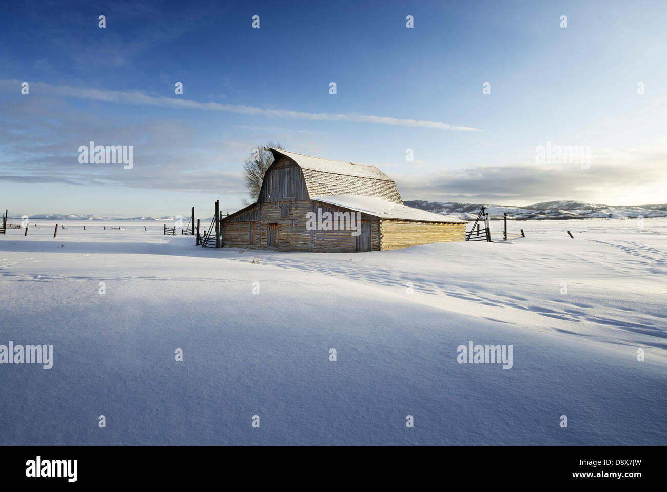 the rustic Mormon Row barn in scenic Jackson, Wyoming Stock Photo - Alamy