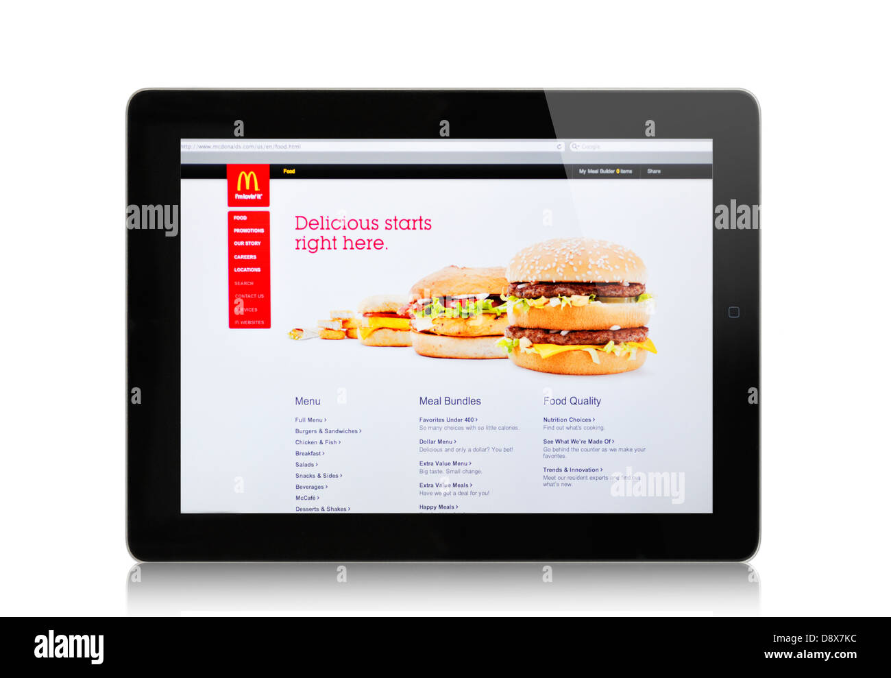 Mcdonalds website hi-res stock photography and images - Alamy
