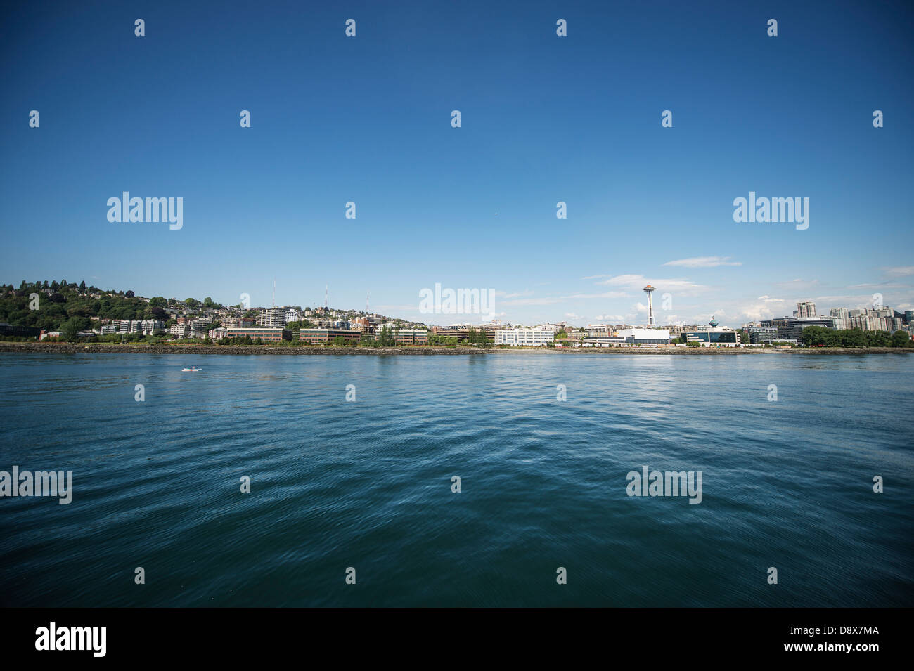 Seattle Washington from the water of Puget Sound Stock Photo - Alamy