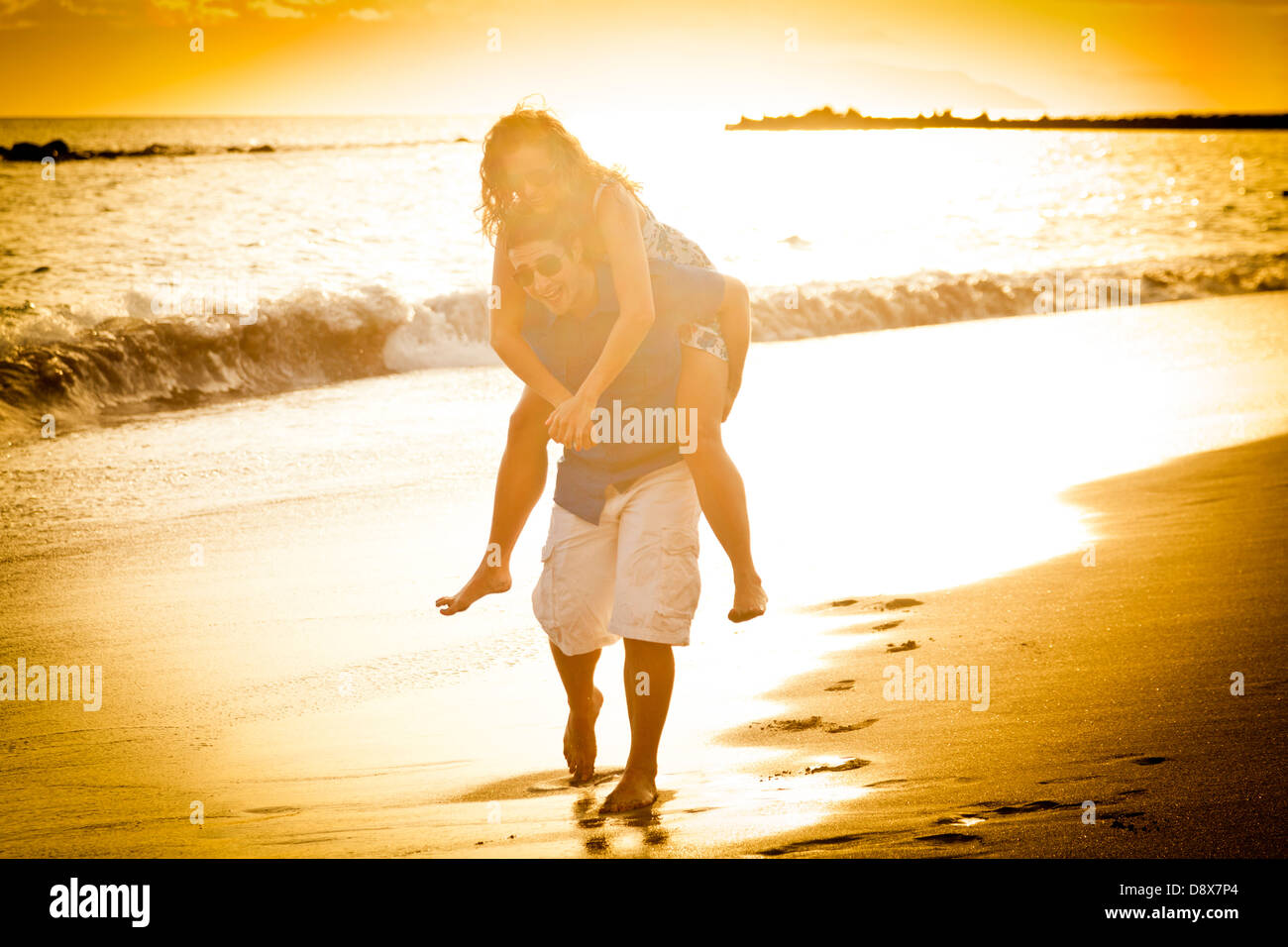 Boy piggy back girl hi-res stock photography and images - Alamy