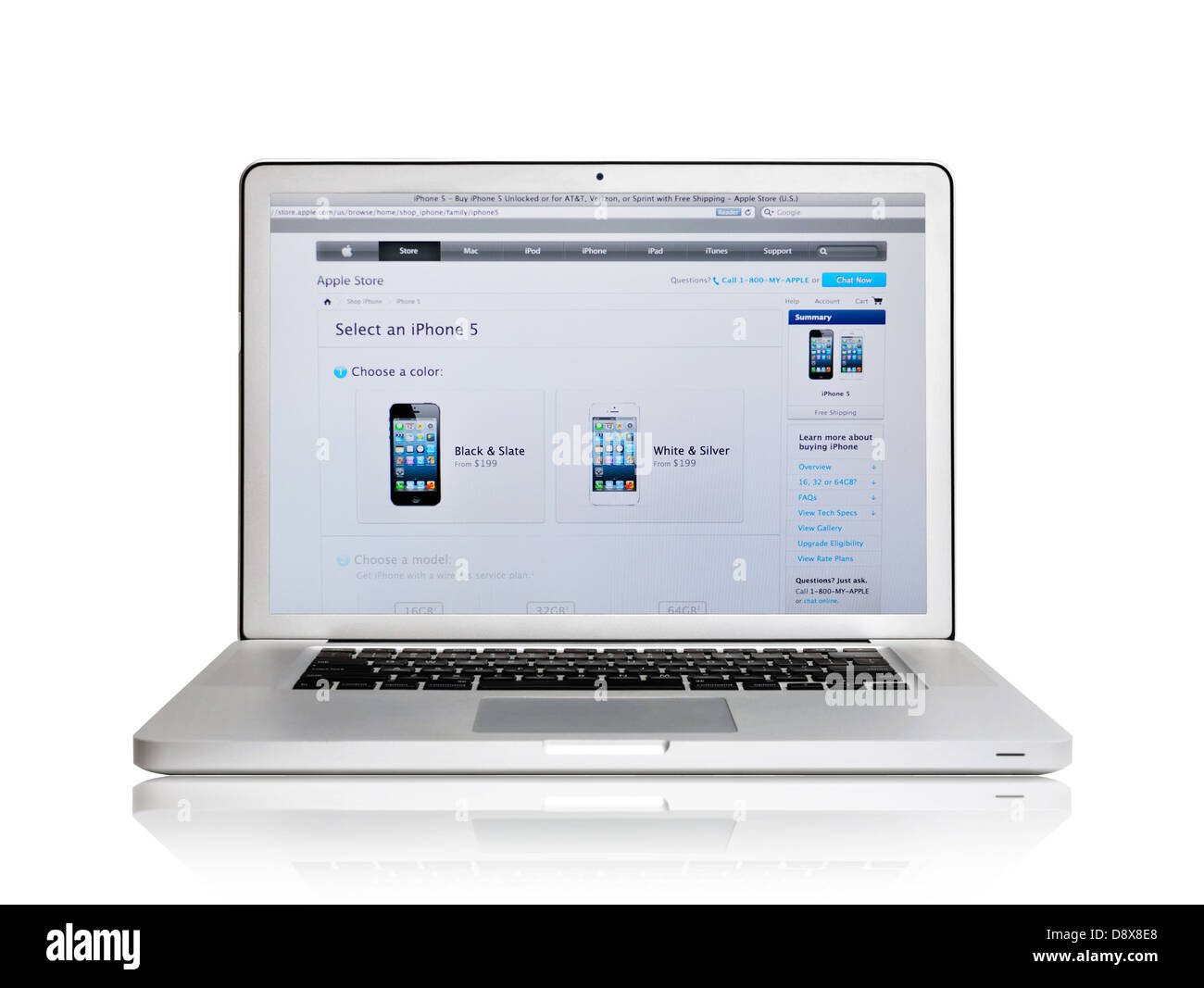 Apple store website on laptop screen - online shopping Stock Photo - Alamy