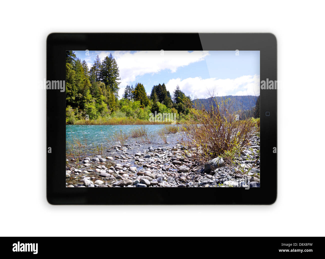 iPad screen showing photo Stock Photo - Alamy