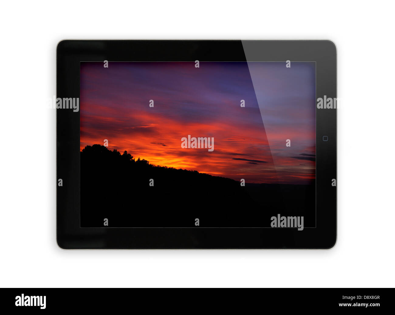 iPad screen showing photo Stock Photo - Alamy