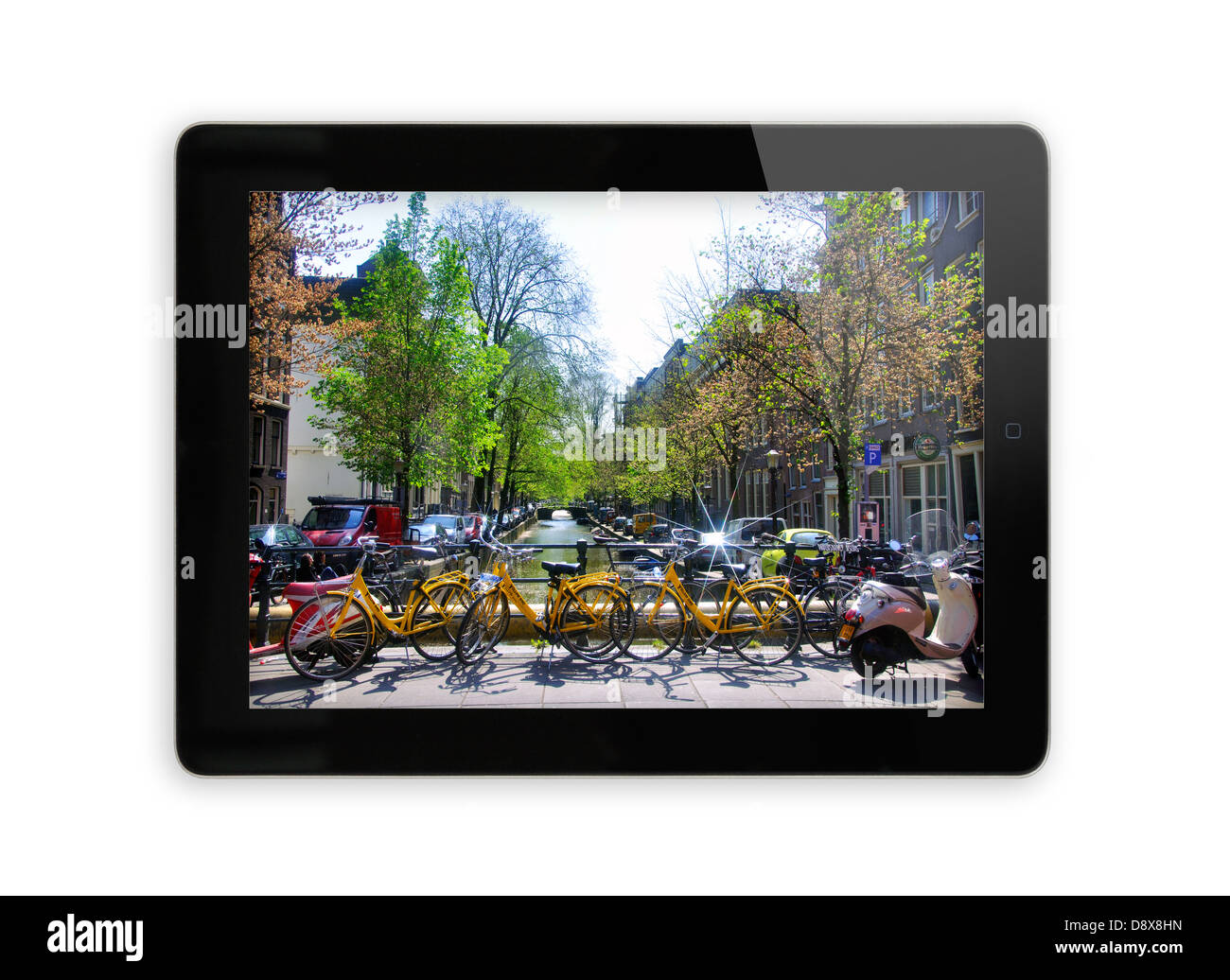 iPad screen showing photo Stock Photo - Alamy