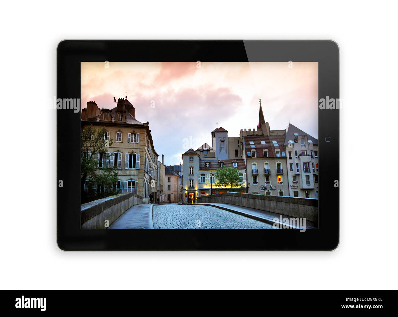 iPad screen showing photo Stock Photo - Alamy