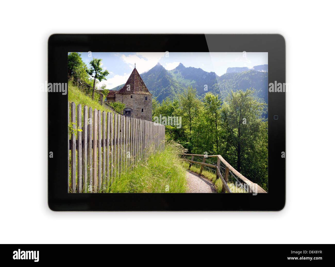iPad screen showing photo Stock Photo - Alamy