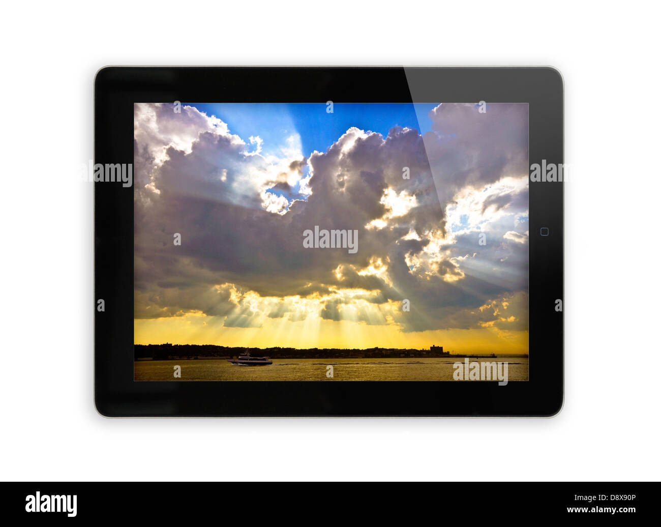 iPad screen showing photo Stock Photo - Alamy