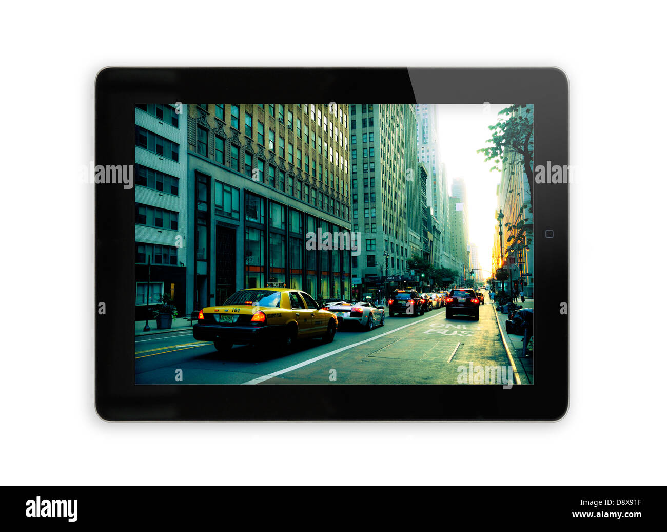 iPad screen showing photo Stock Photo - Alamy