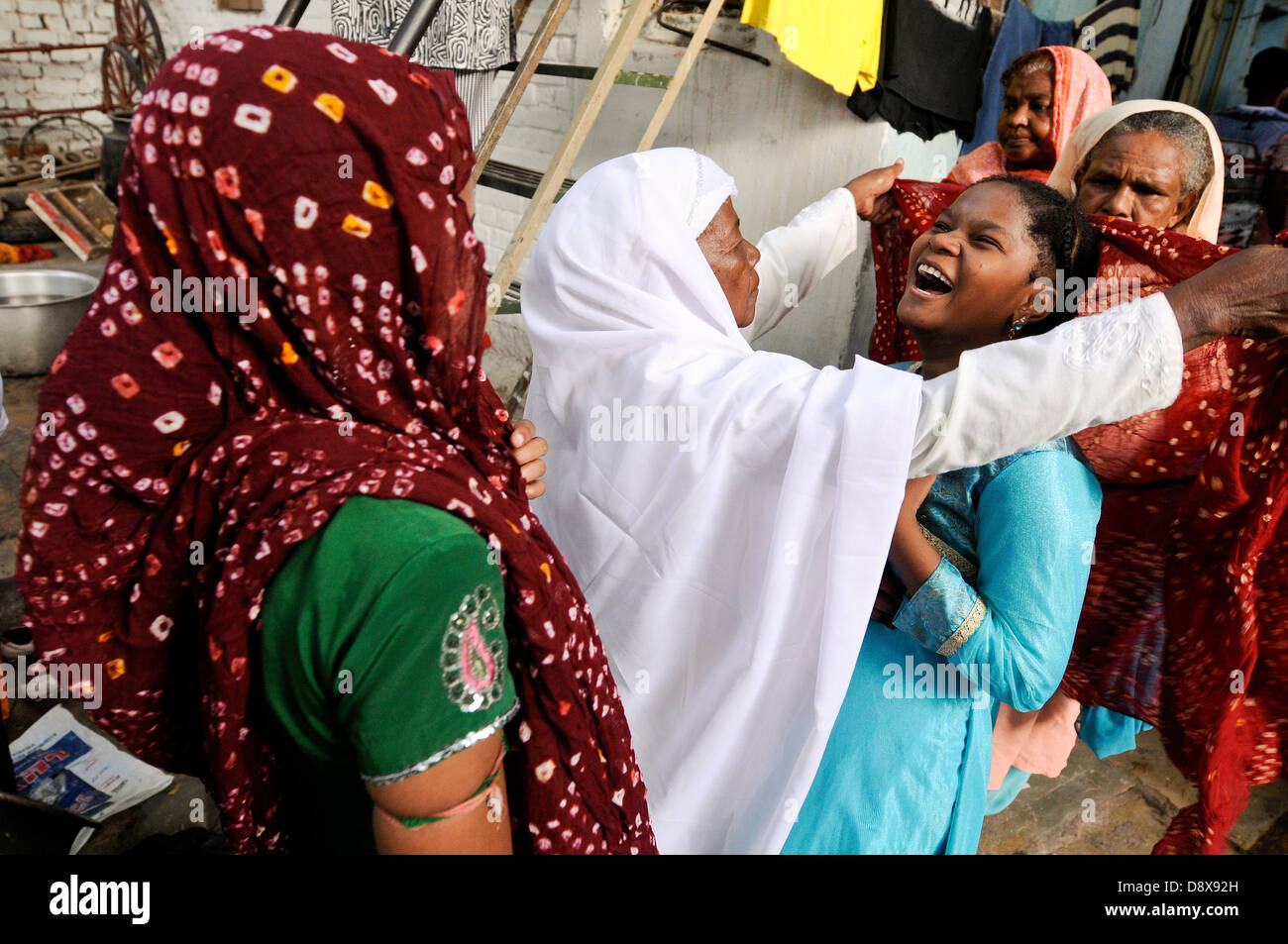 Siddis, a community of Afro-Indian people living in Gujarat Stock Photo ...