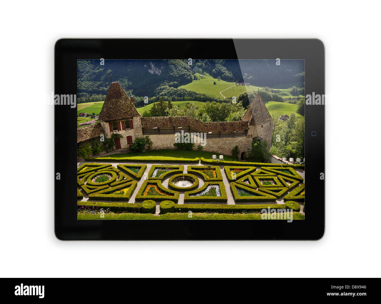 iPad screen showing photo Stock Photo - Alamy