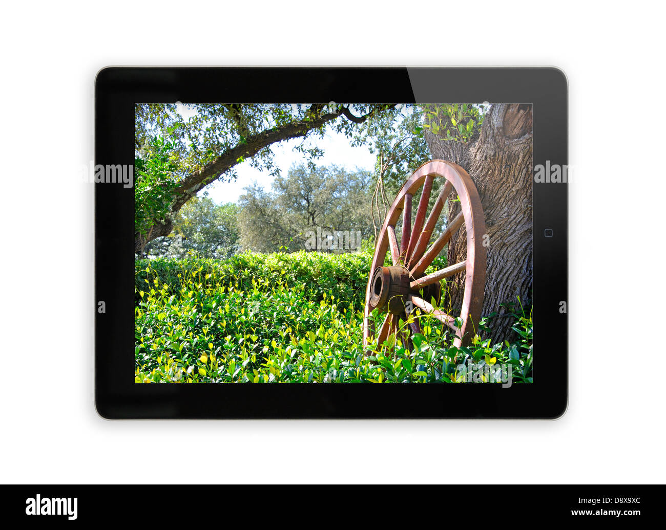 iPad screen showing photo Stock Photo - Alamy